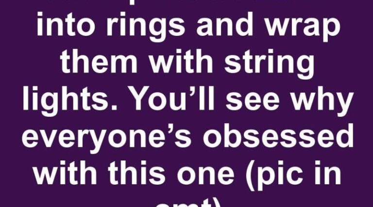 Slice pool noodles into rings and wrap them with string lights. You’ll ...